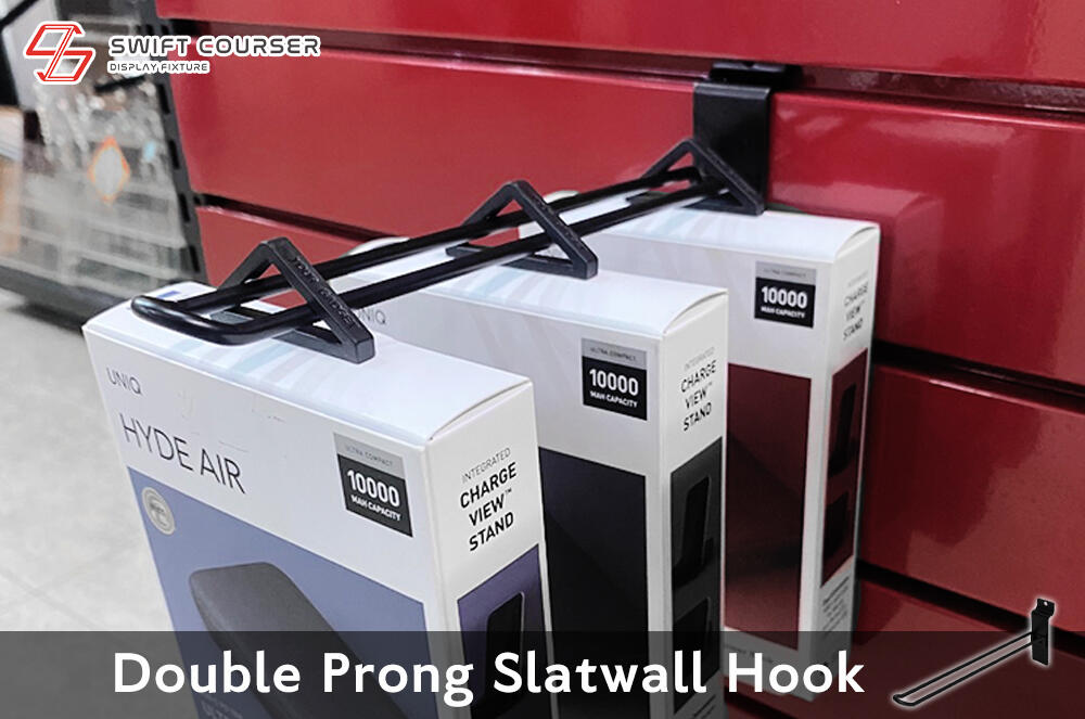 Double Prong Metal Slatwall Hook - Swift Courser