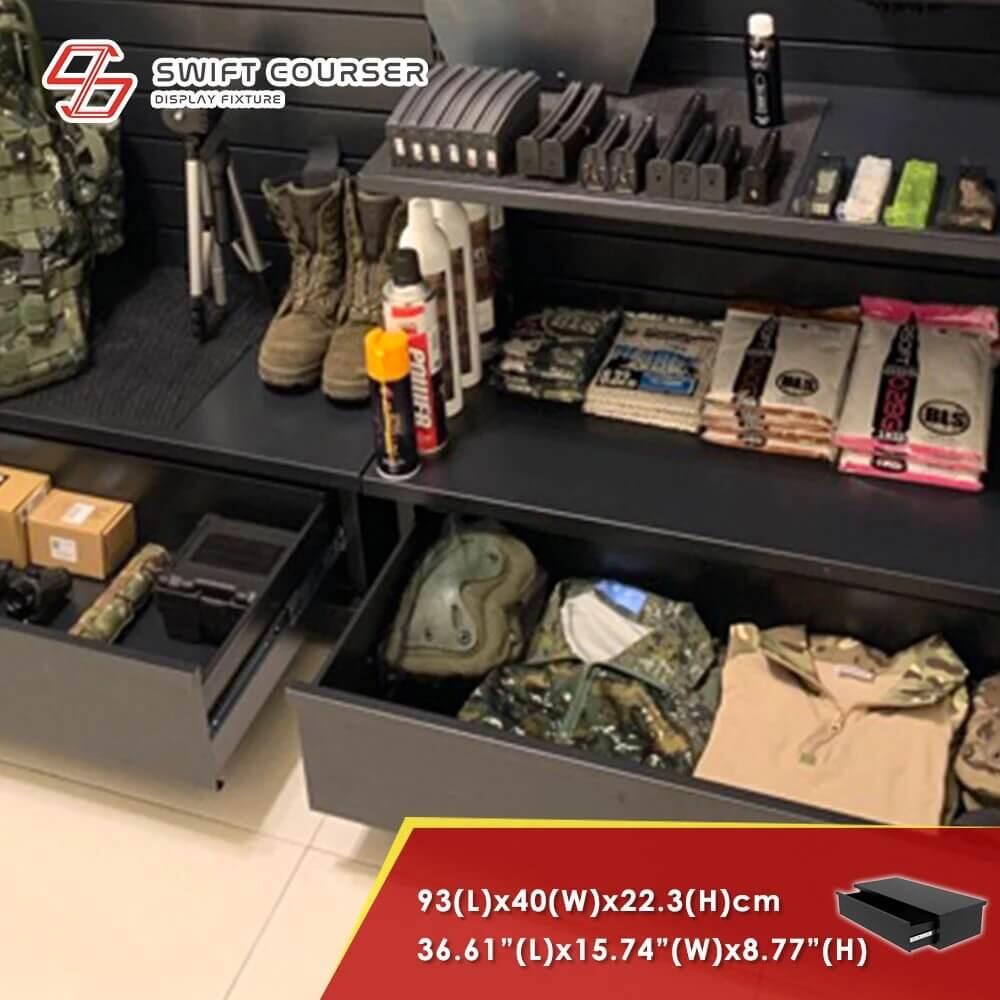 Drawer For Pegboard Slatwall Display Stand