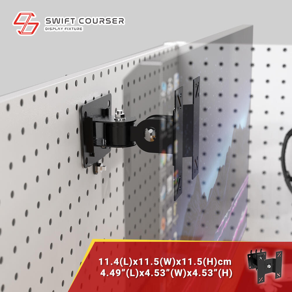 Metal Computer Monitor Pegboard Display Rack - Swift Courser